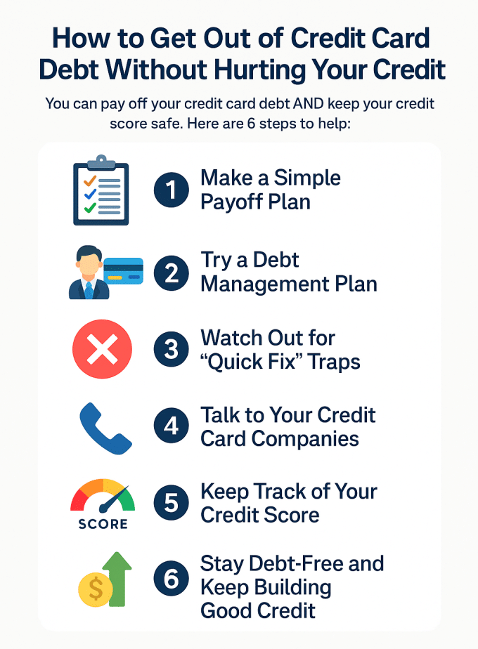 How to Get Out of Credit Card Debt Without Ruining Your Credit